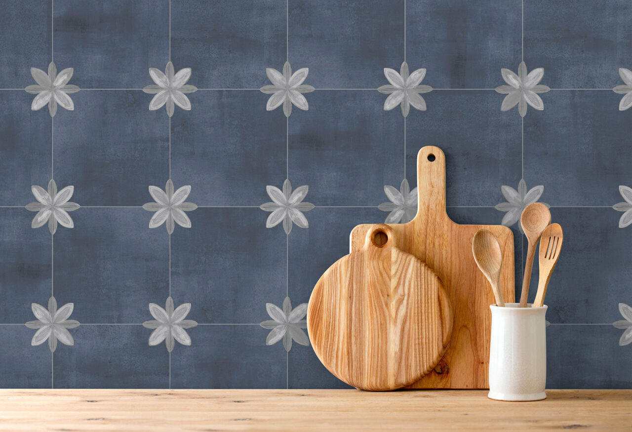 Lowes Tile Blue Fiona - Lowes Tile